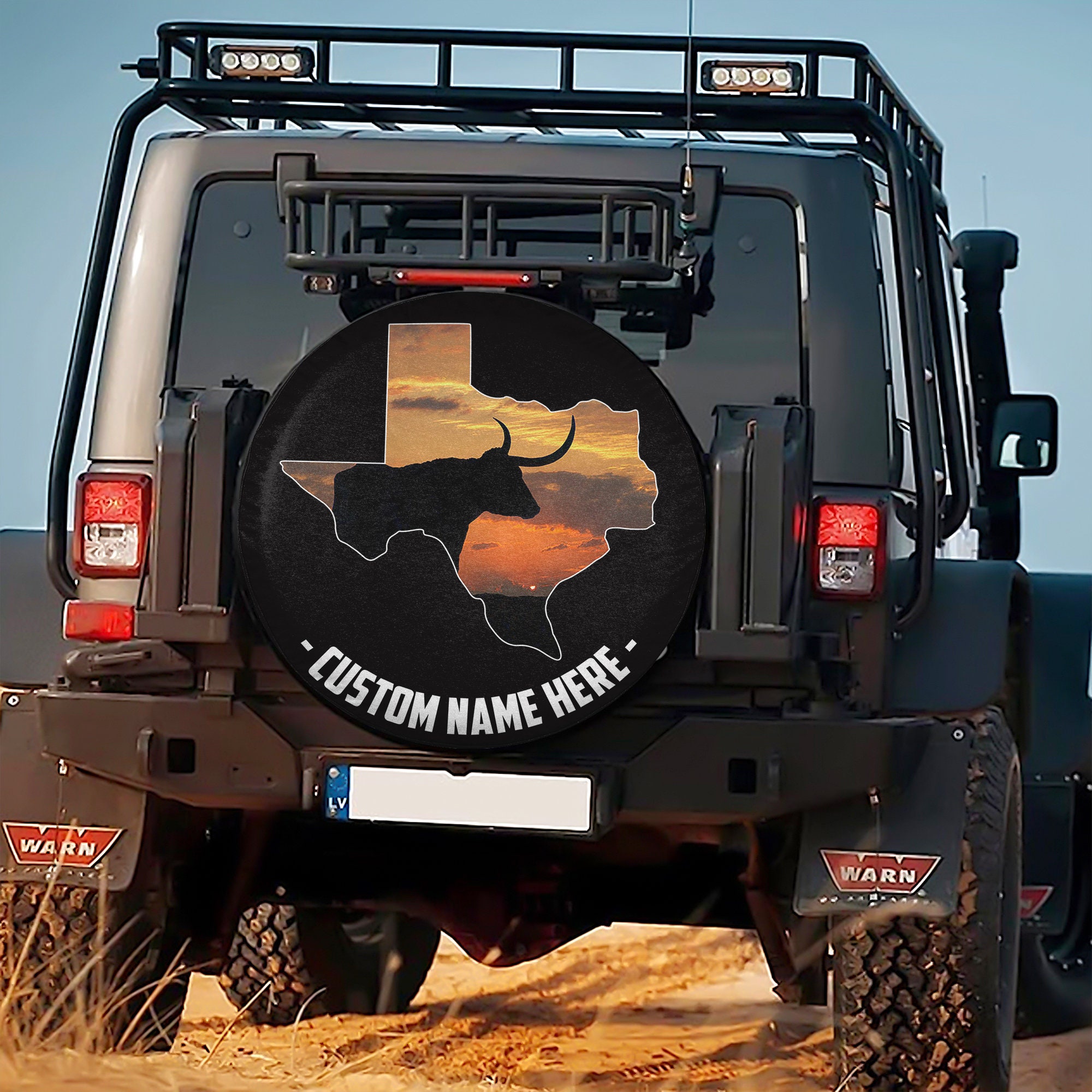 Personalized State Of Texas Spare Tire Cover