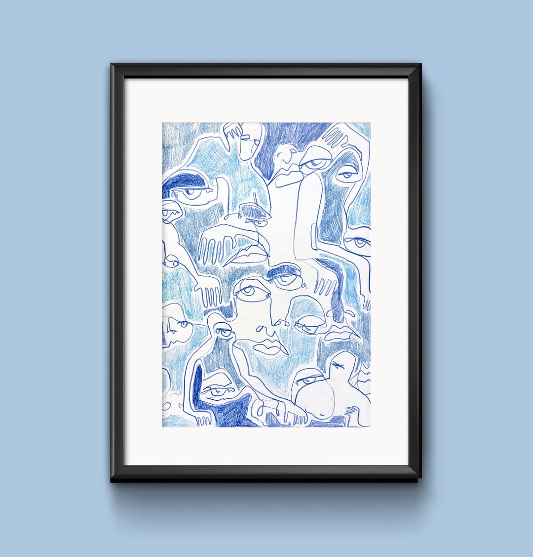 Hand-made Pencil Drawing on Paper - Etsy