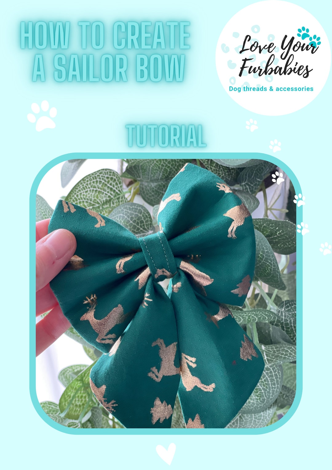 Tutorial How to Make a Sailor Bow for My Pet - Etsy