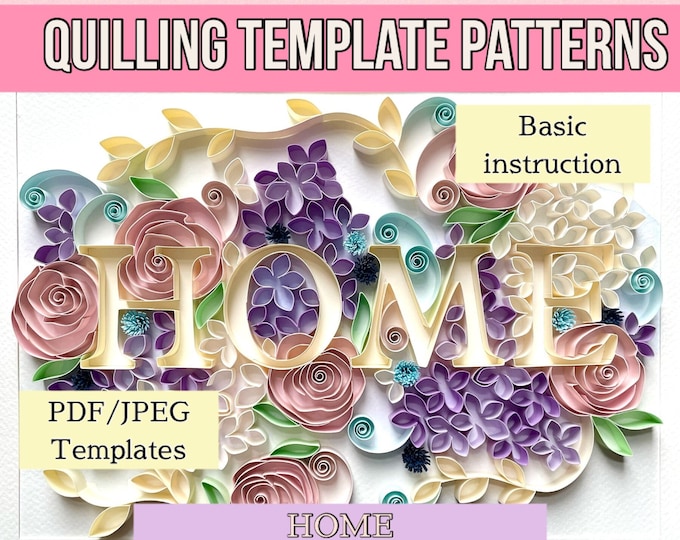 Home Quilling Template, Quilling Patterns, Quilling Template Patterns ...