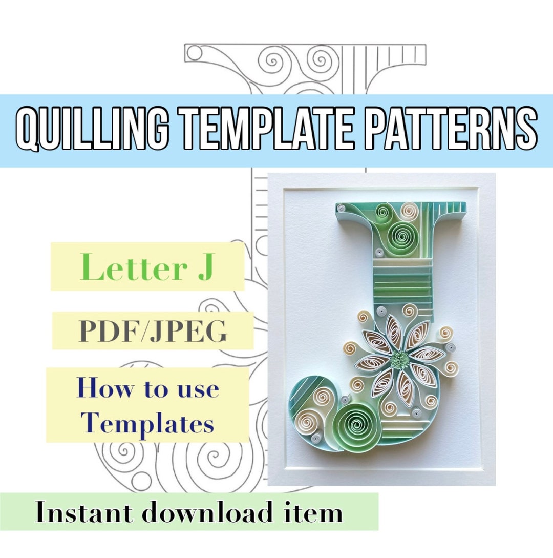 Quilling Template, Quilling Letter, Quilling Patterns, Quilling ...