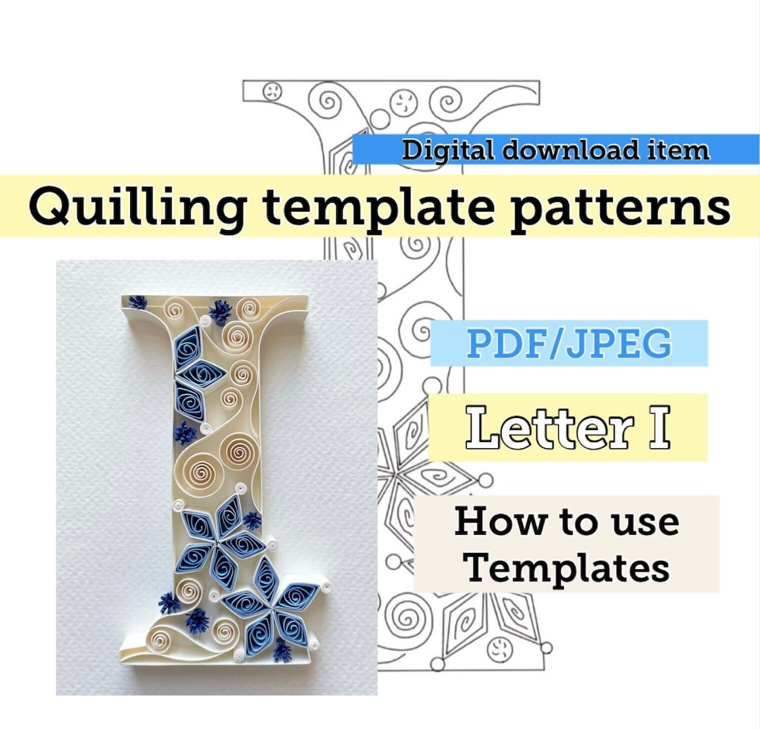 Quilling Template, Quilling Letter, Quilling Patterns, Quilling ...