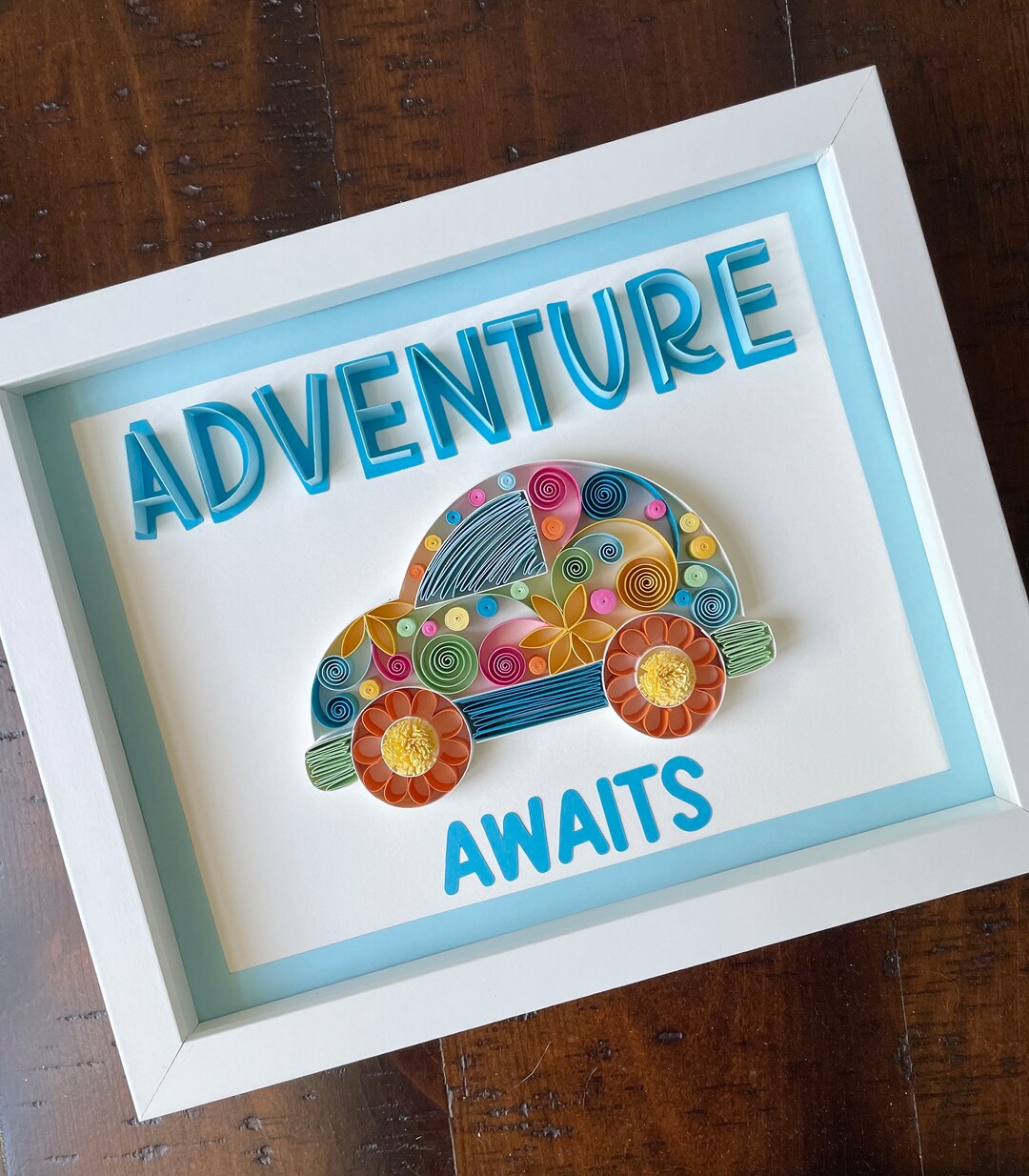 Car Quilling Art Paper Quilling Art Quilling Art Framed - Etsy