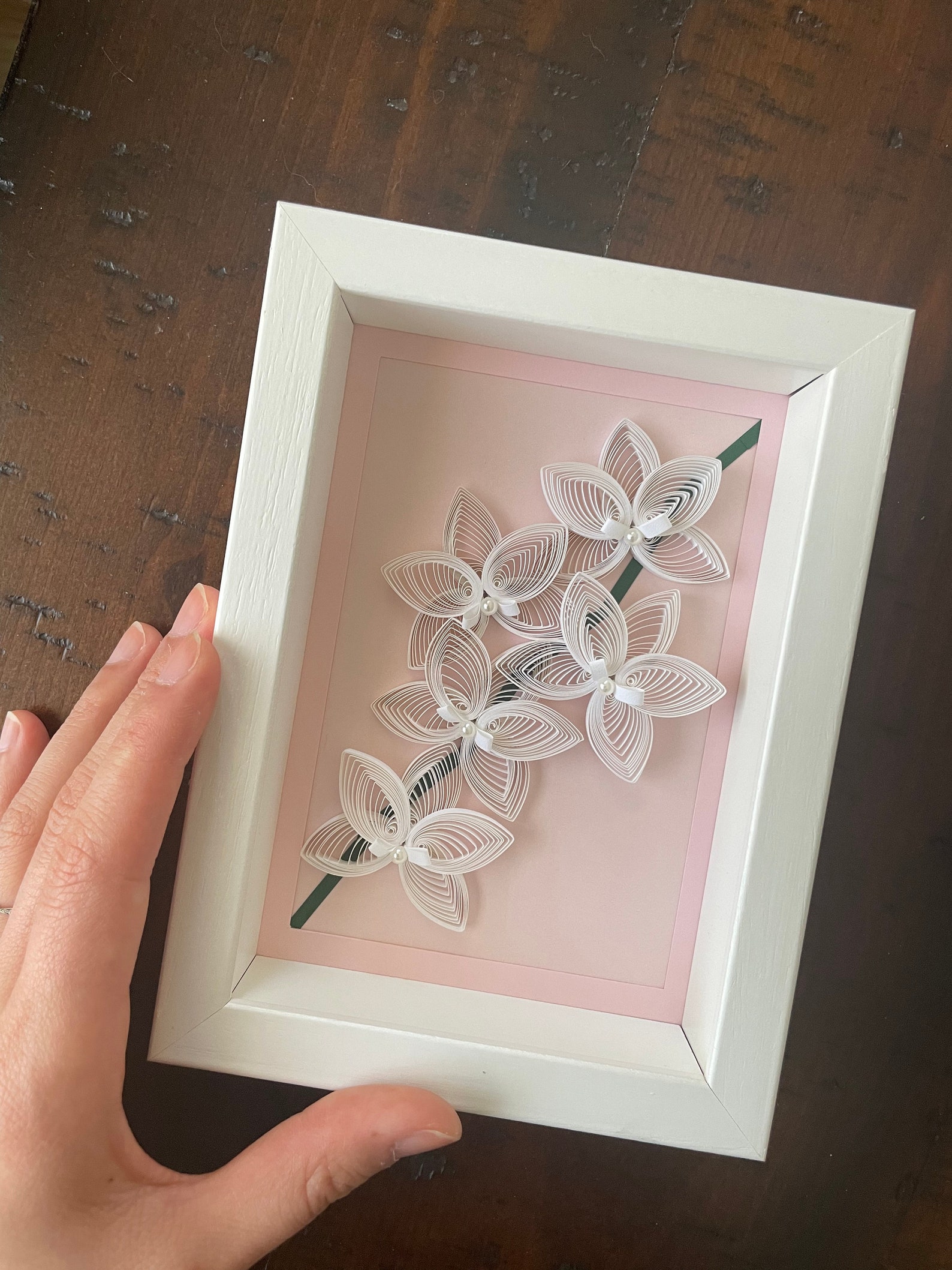 Orchid Art Paper Quilling Art Paper Quilling Art Quilling Art Framed ...