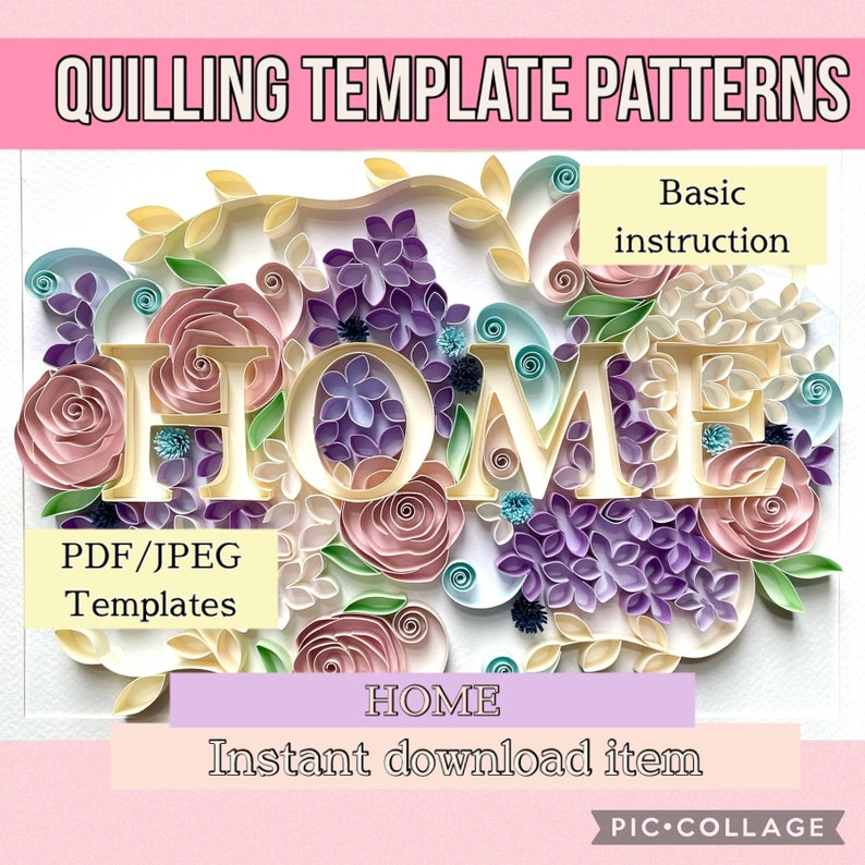 Home Quilling Template, Quilling Patterns, Quilling Template Patterns ...