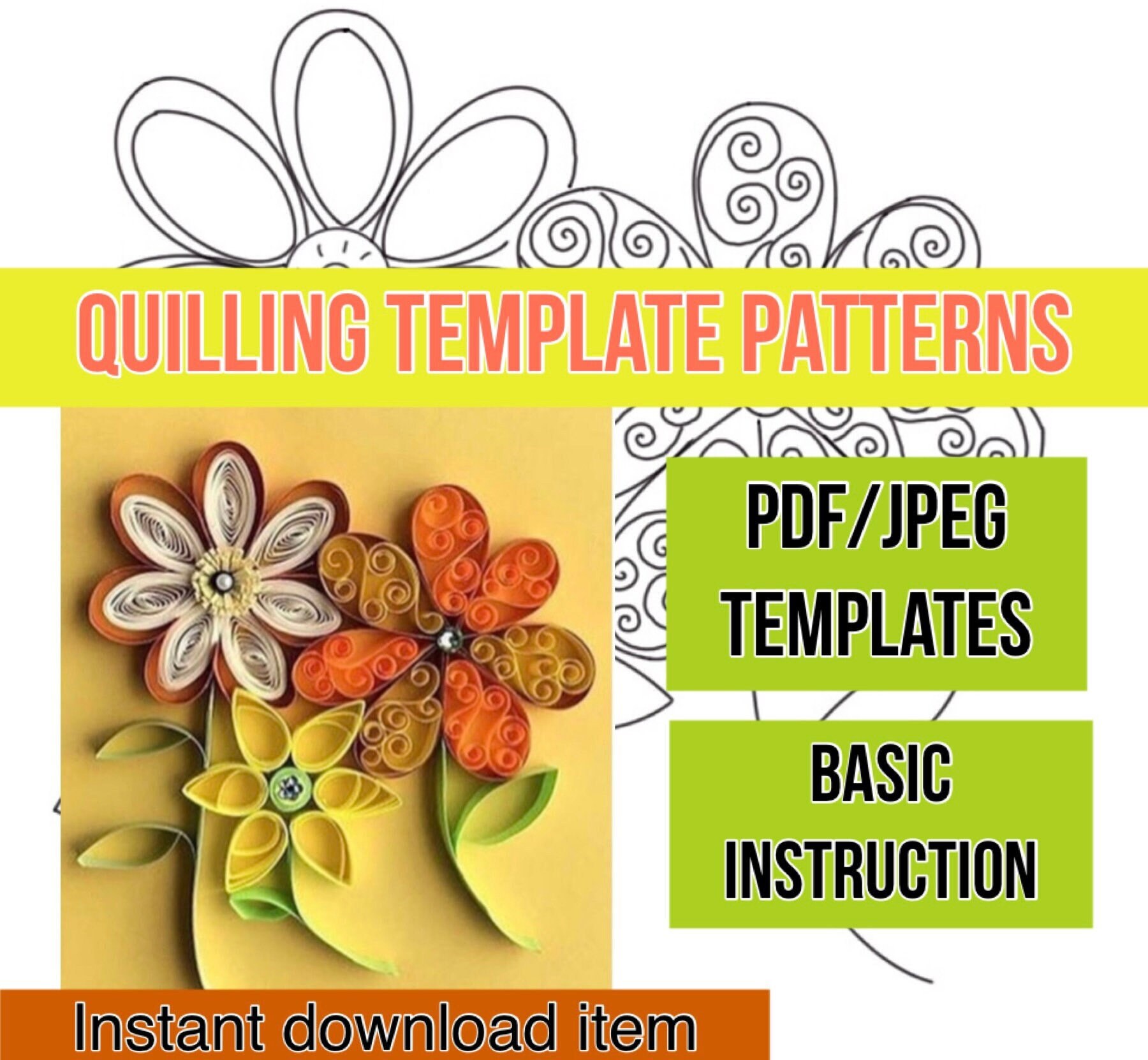 Quilling Template, Quilling Card, Quilling Patterns, Quilling Template ...