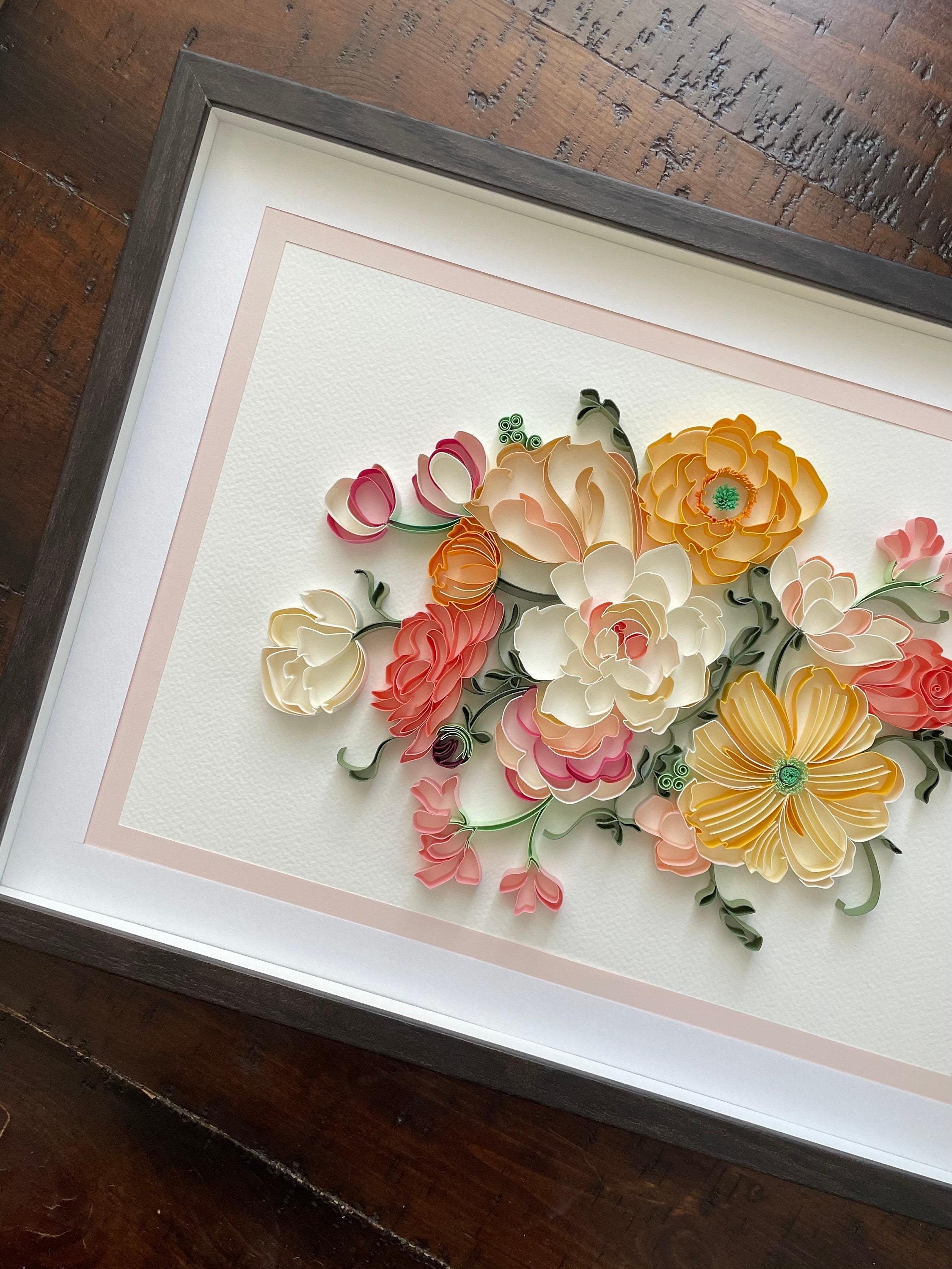 Paper Quilling Flower Frames