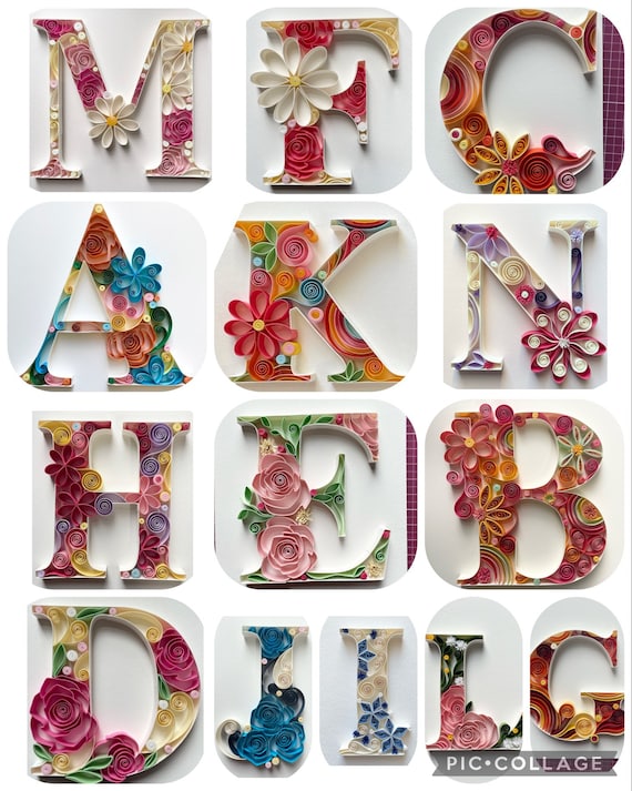 Quilling Letter Patterns