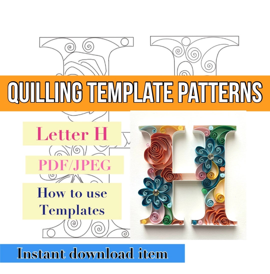 Quilling Template, Quilling Letter, Quilling Patterns, Quilling ...