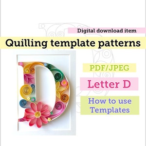 Quilling Template, Quilling Letter, Quilling Patterns, Quilling ...