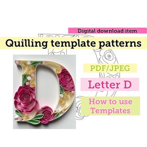 Quilling Template, Quilling Letter, Quilling Patterns, Quilling ...