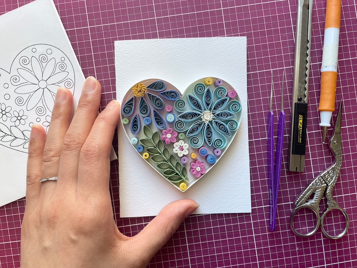 Quilling Template, Quilling Card, Quilling Patterns, Quilling Template ...