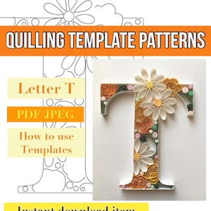 Quilling Template, Quilling Letter, Quilling Patterns, Quilling ...