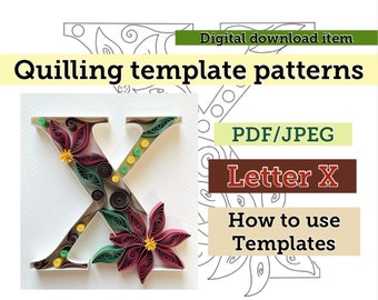 Quilling Template, Quilling Card, Quilling Patterns, Quilling Template ...