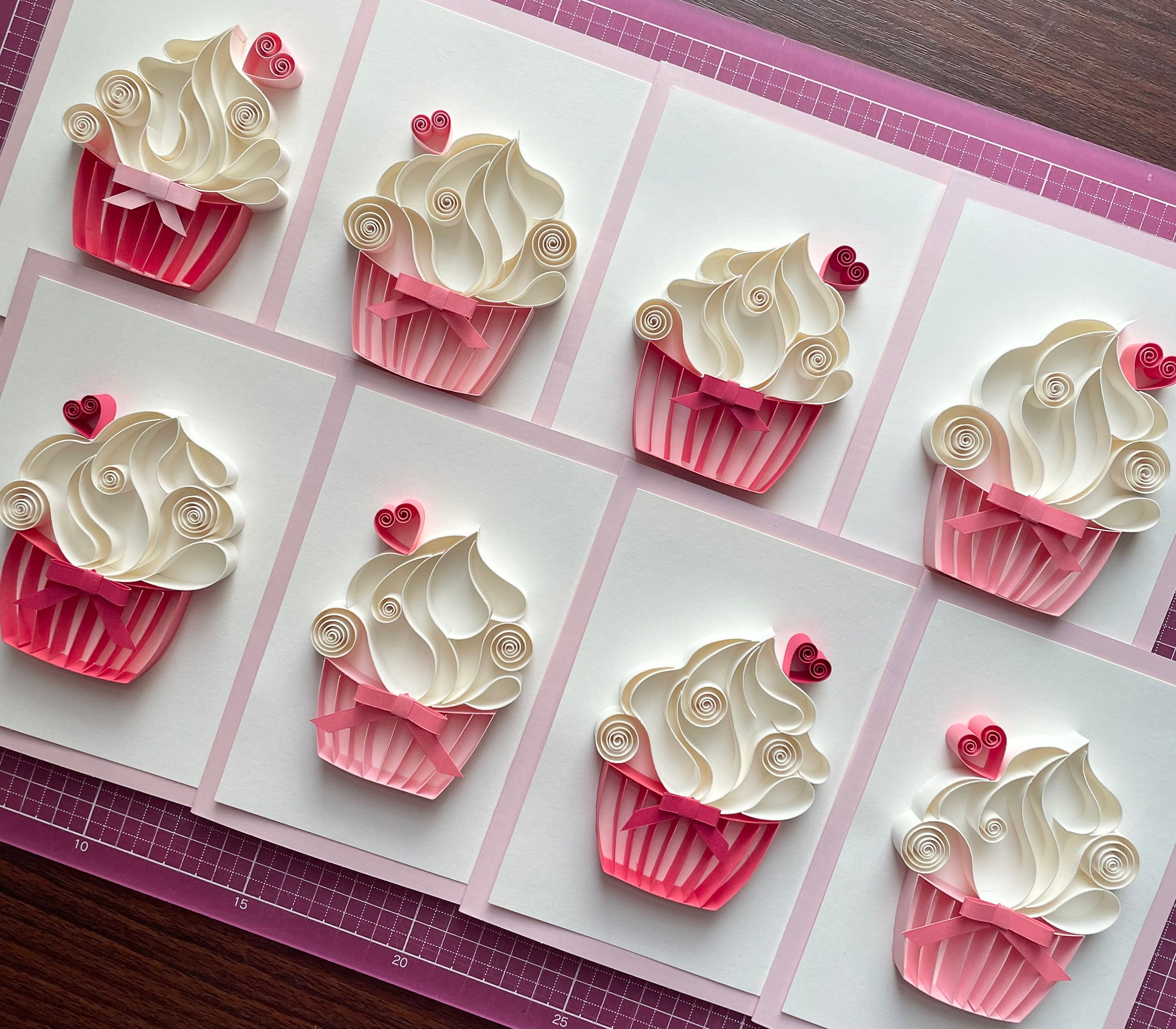 Quilling Template, Quilling Card, Cupcake Card, Quilling Template ...