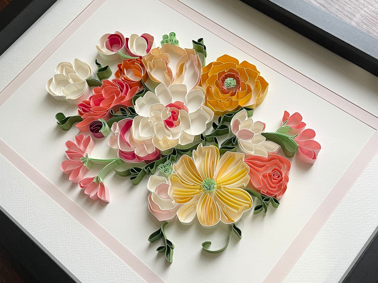 Flower Arrangement Quilling Template, Quilling Patterns, Quilling ...