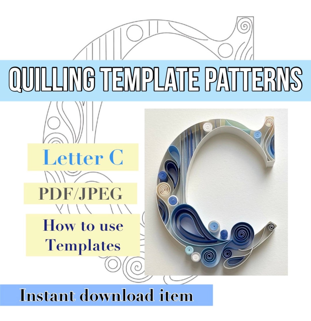 Quilling Template, Quilling Letter, Quilling Patterns, Quilling ...