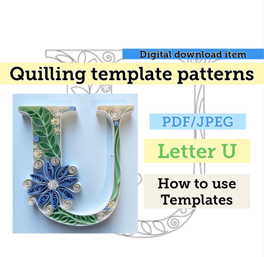 Quilling Template, Quilling Letter, Quilling Patterns, Quilling ...