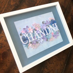Quilling Art Name personalized Name Art Quilling Art Flowers Nursery ...