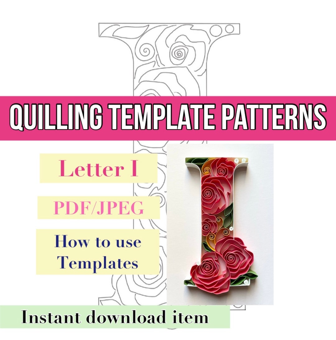 Quilling Template, Quilling Letter, Quilling Patterns, Quilling ...