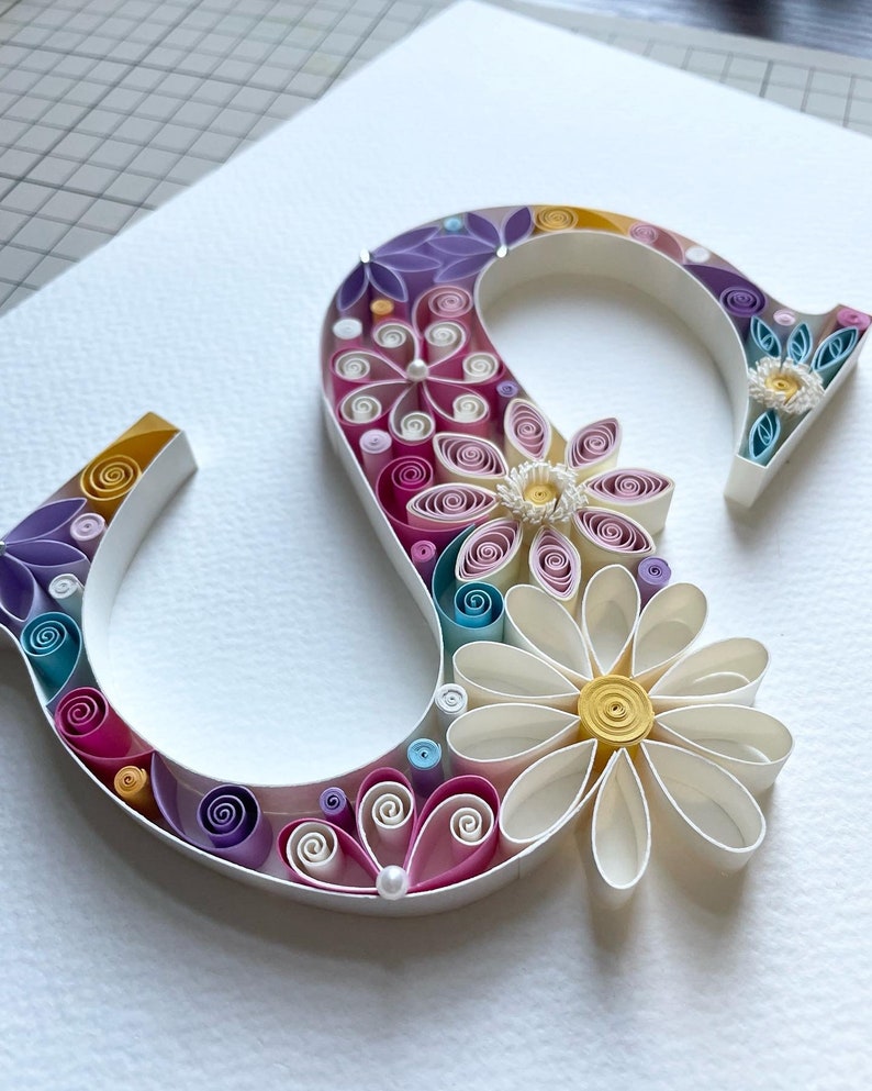 Quilling Template Quilling Letter Quilling Patterns - Etsy