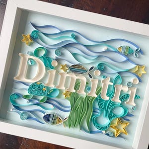 Quilling Art Name -personalized Name Art - Quilling Art Flowers ...