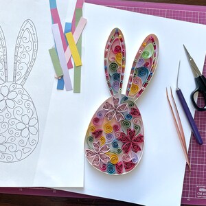 Quilling Template Patterns , Easter Craft, Quilling Sakura, Easter ...