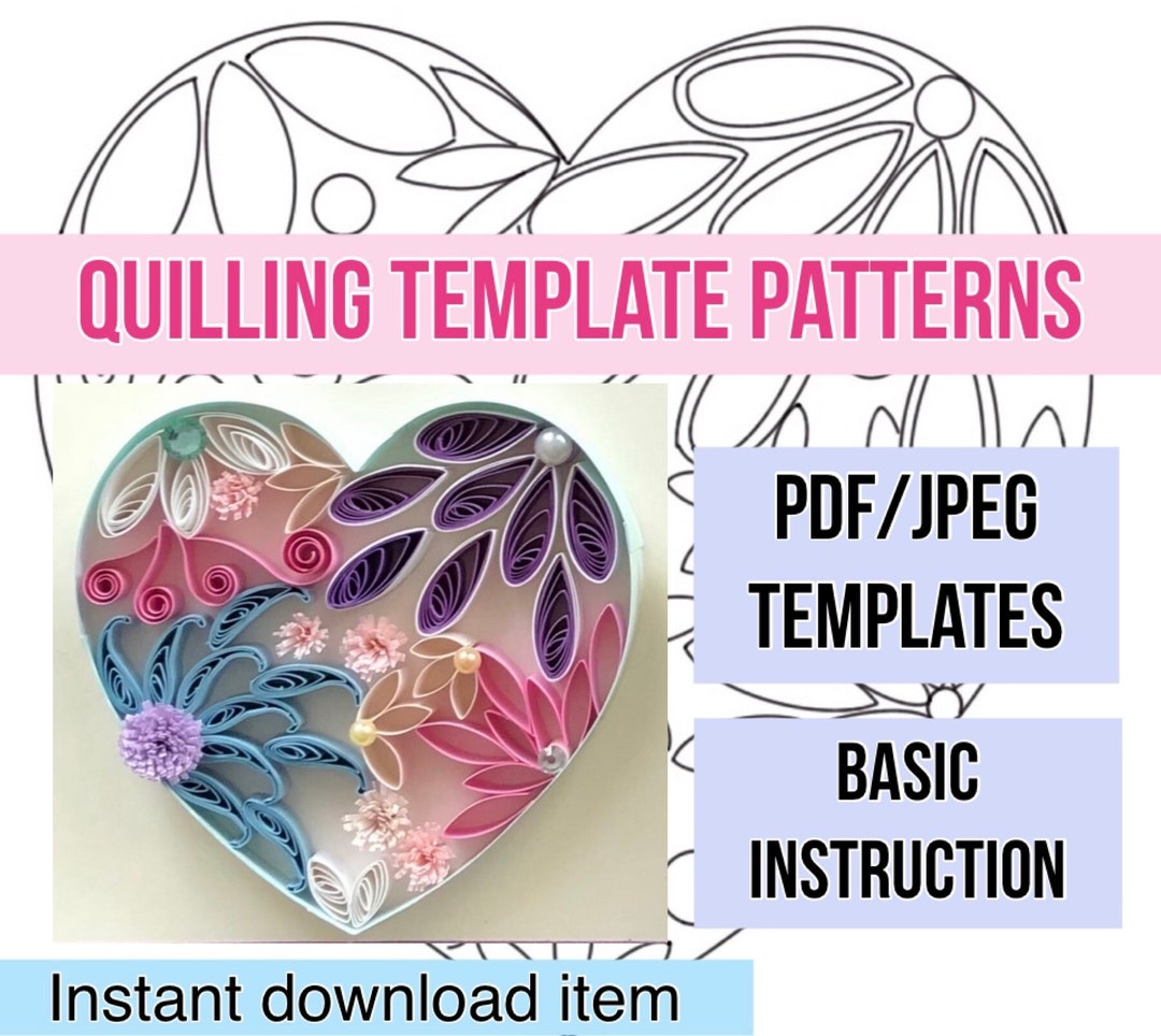 Quilling Template, Quilling Card, Quilling Patterns, Quilling Template ...