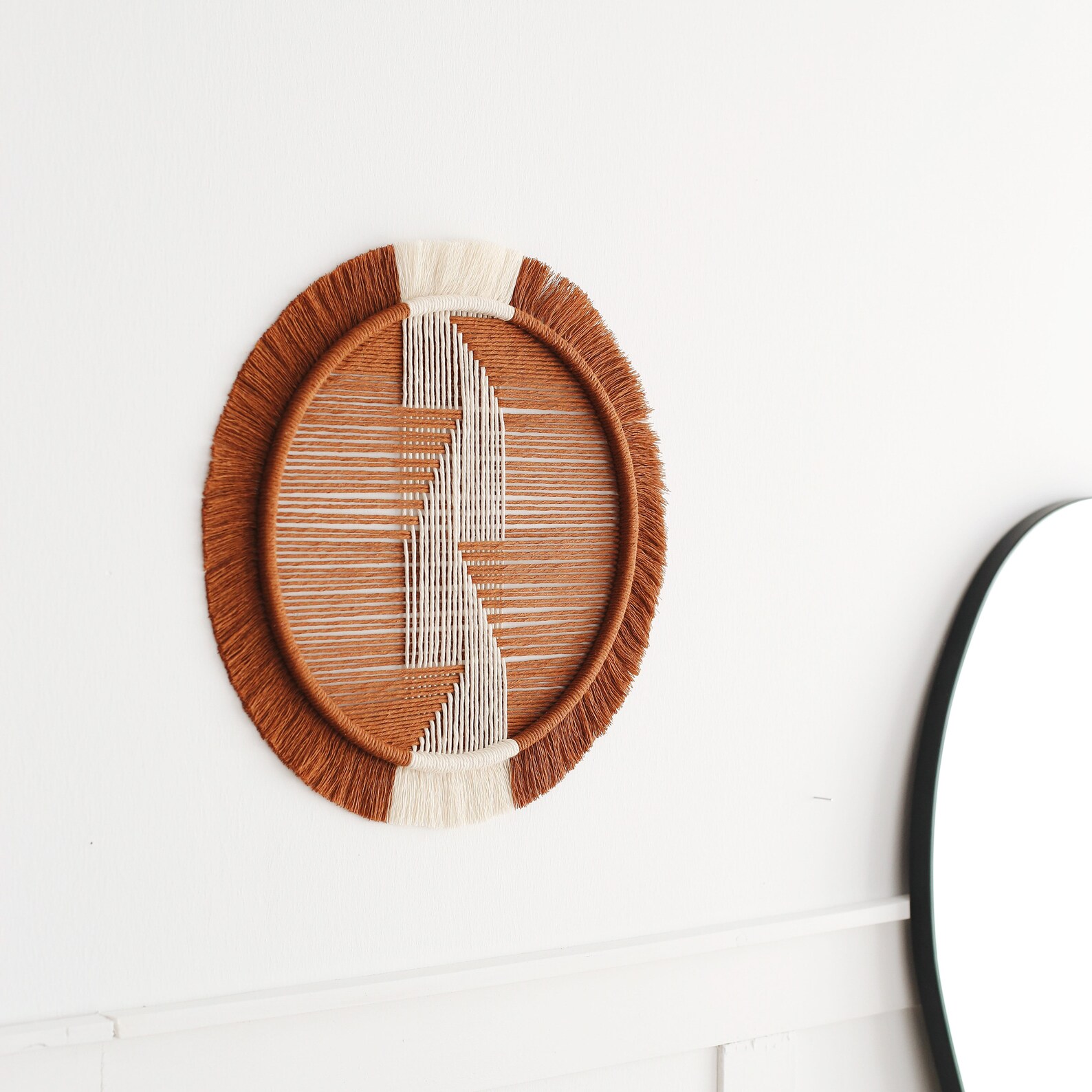 Circle Macrame Wall Hanging, Housewarming Gift, Tribal Wall Decor ...