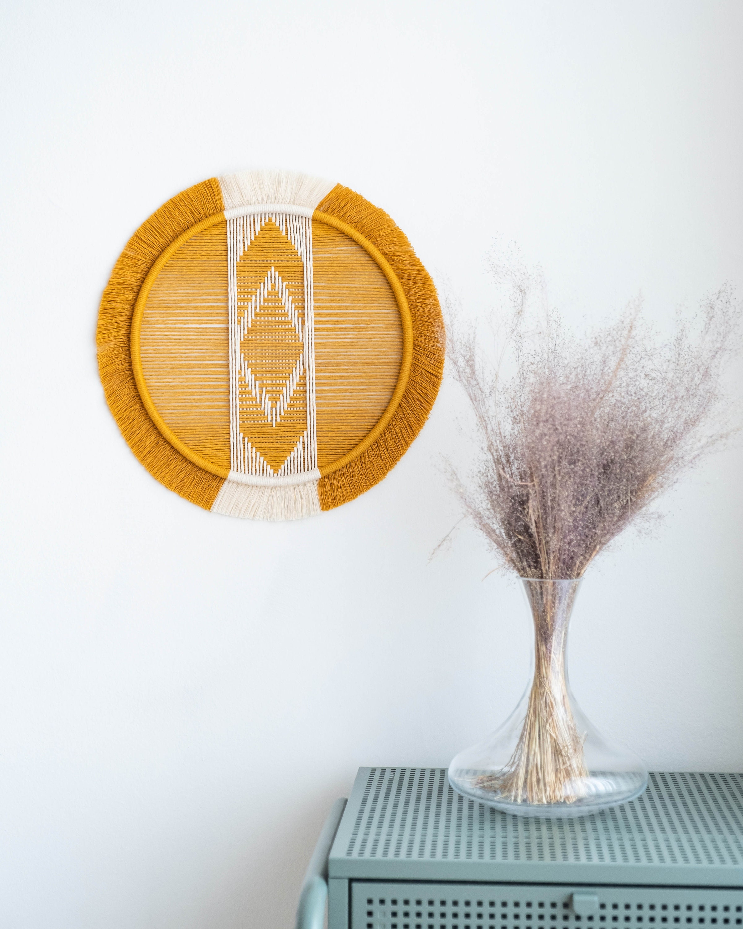 Geometric Decoration Kitchen Decor String Wall Art Fiber - Etsy