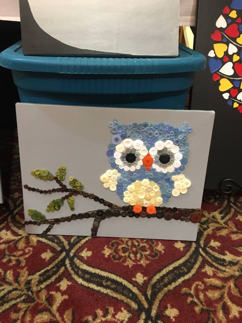 Home Decor, Unique Pictures, Button Pictures, Button Art, Wall Hangings ...