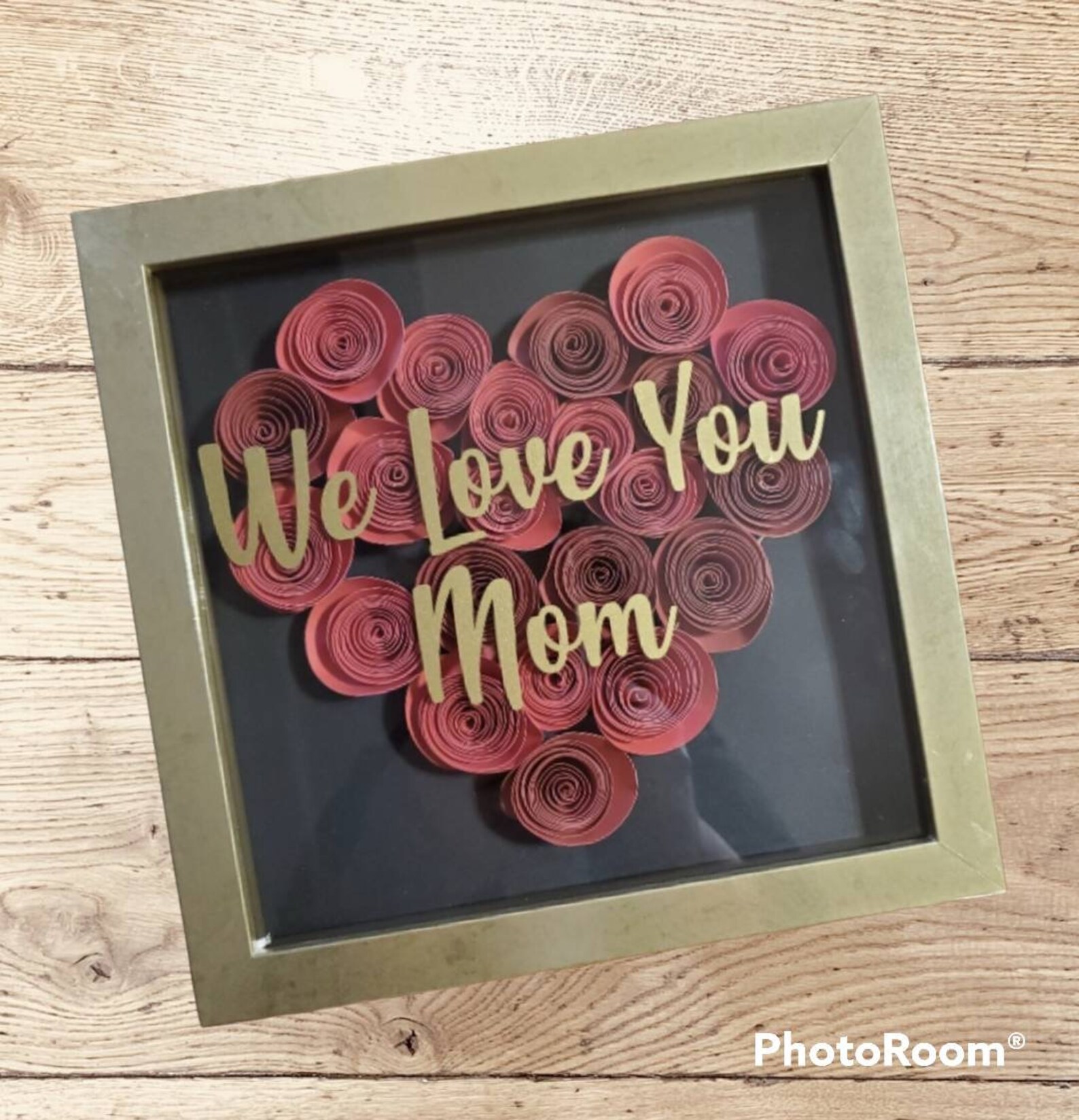 Mothersday, Moms,custom Made, Personalized, Grandma Gifts, Valentine'sday, Hearts, Paper Flowers ...