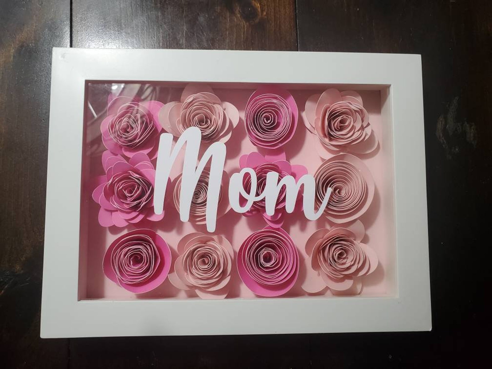 Mothersday, Moms,custom Made, Personalized, Grandma Gifts, Valentine'sday, Hearts, Paper Flowers ...