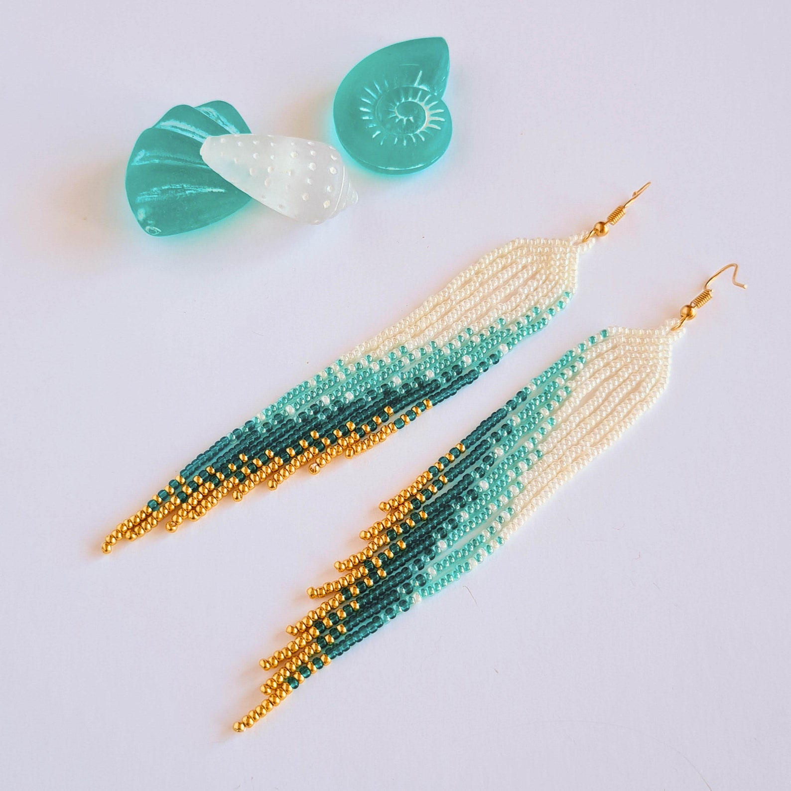 Beaded Fringe Earring Diy Bead Weaving Pdf Digital Pattern - Etsy