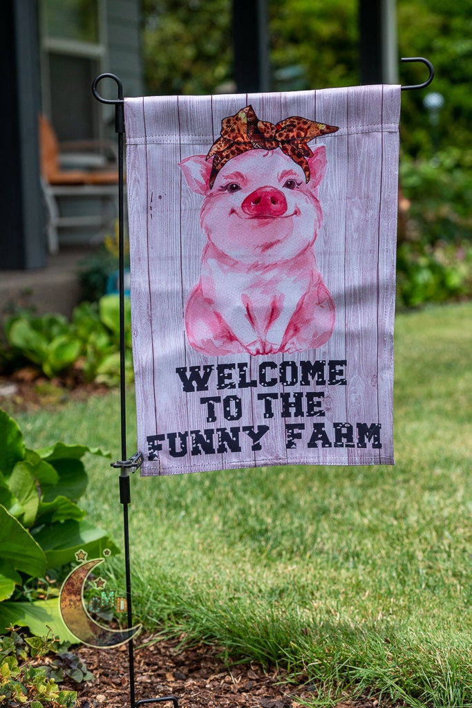 Welcome to the Funny Farm 12 X 18 Garden Flag - Etsy