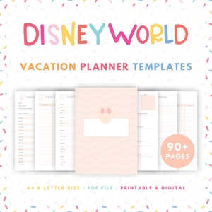 Disneyworld Vacation Planner With 90 Printable Templates for - Etsy