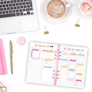 Budget Planner Printable Templates Digital Finance Planner Disneyparks ...