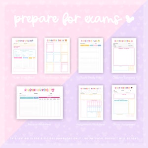 Study Planner Printable Templates Digital Student Planner Disneyparks ...
