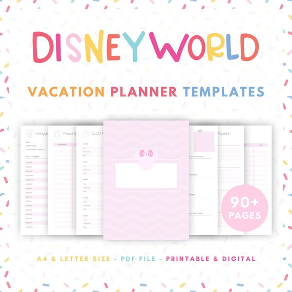 Disneyworld Vacation Planner With 90 Printable Templates for | Etsy
