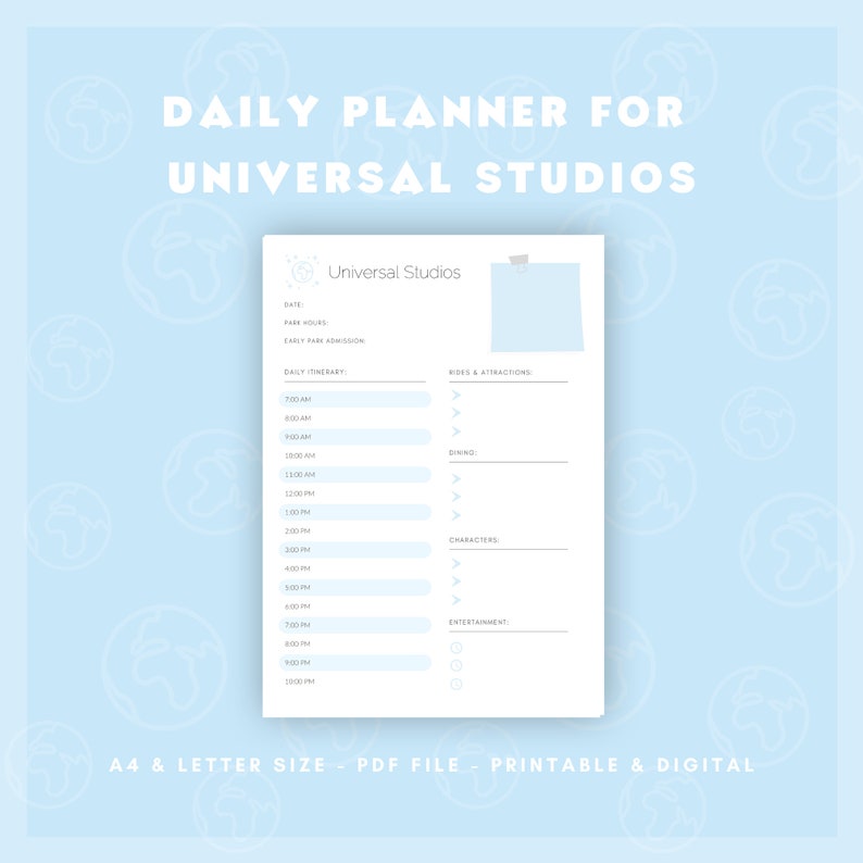 Universal Studios Hollywood Vacation Planner With 40 Printable ...