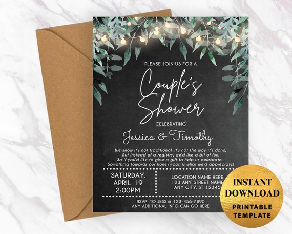 Invitation Wording Money Tree Money Tree Invitation Etsy