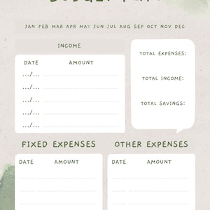 Printable Budget Planner, Budget Planner,finance Tracker, Finance ...