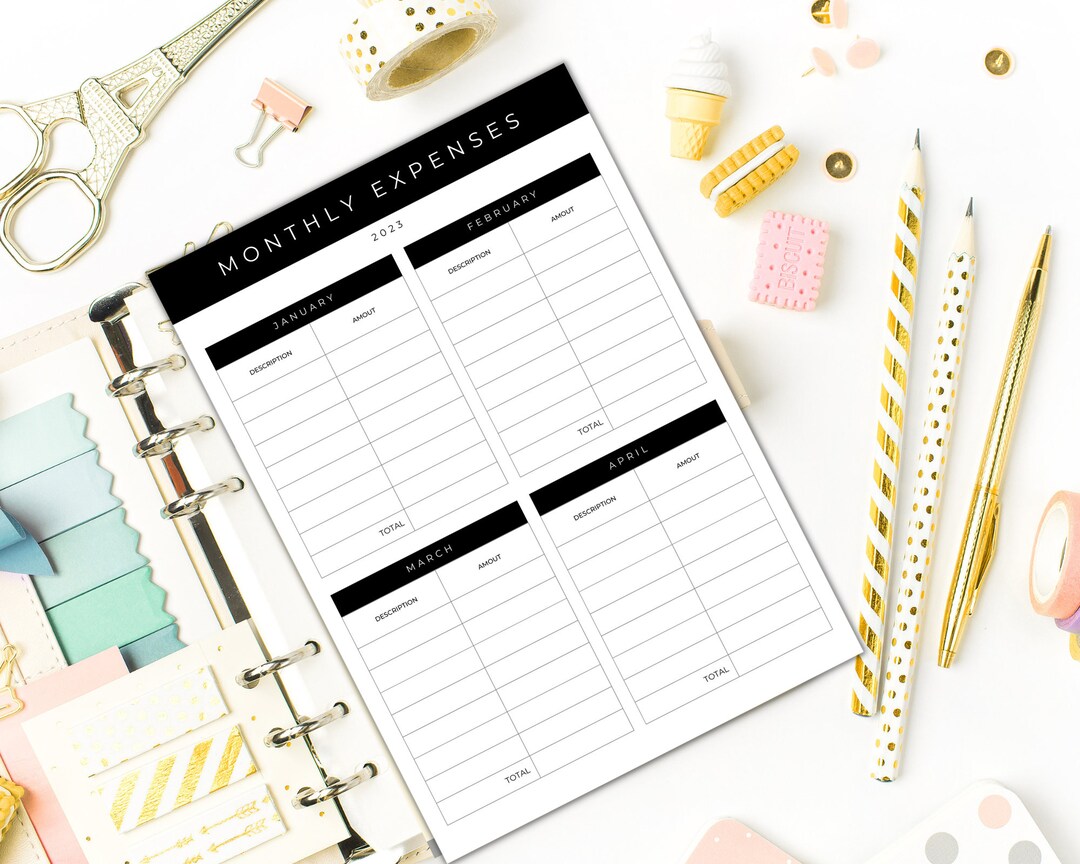 Financial Planner, Printable Financial Money Tracker, Money Tracker ...
