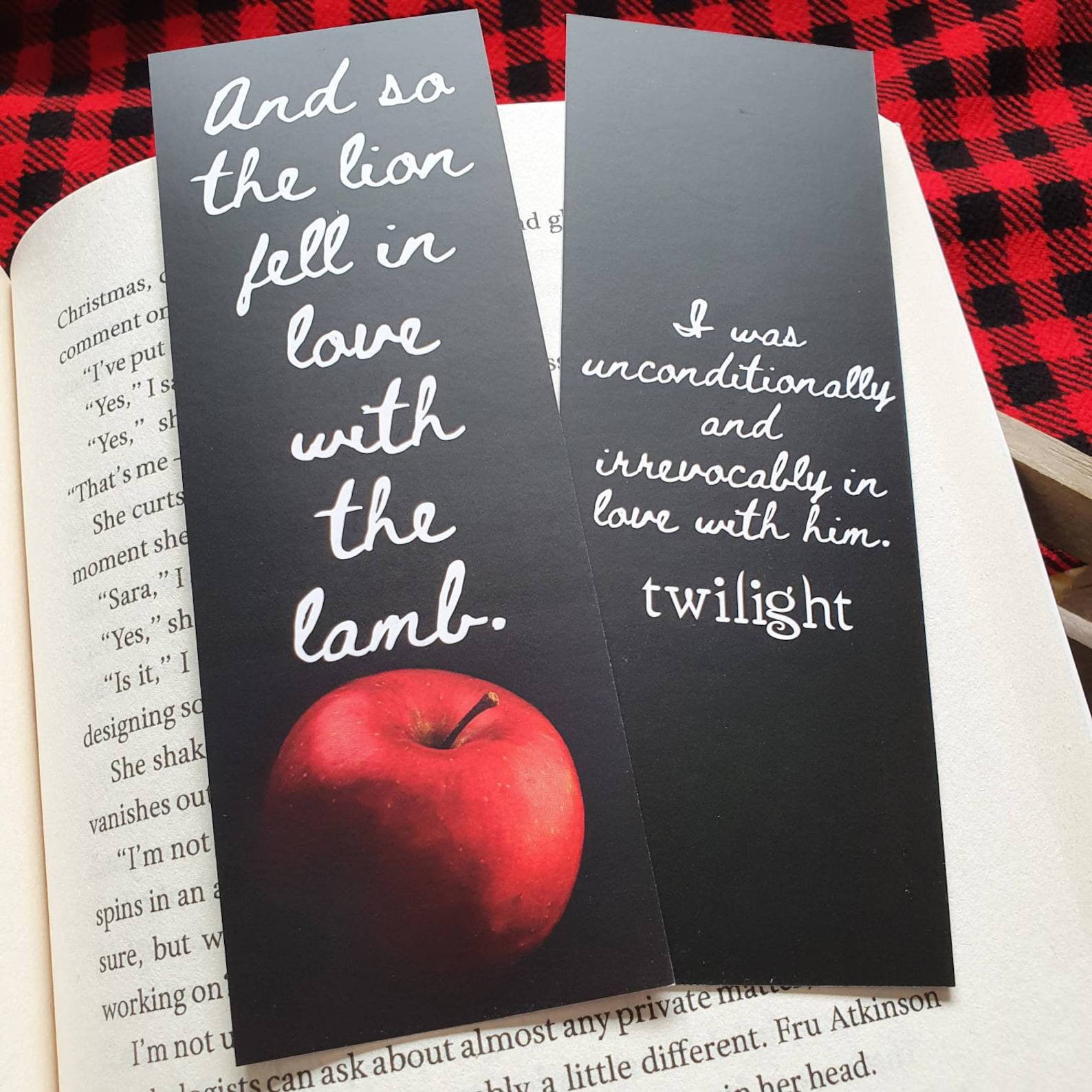Twilight Inspired Bookmark Twilight Quote Reading Gift - Etsy