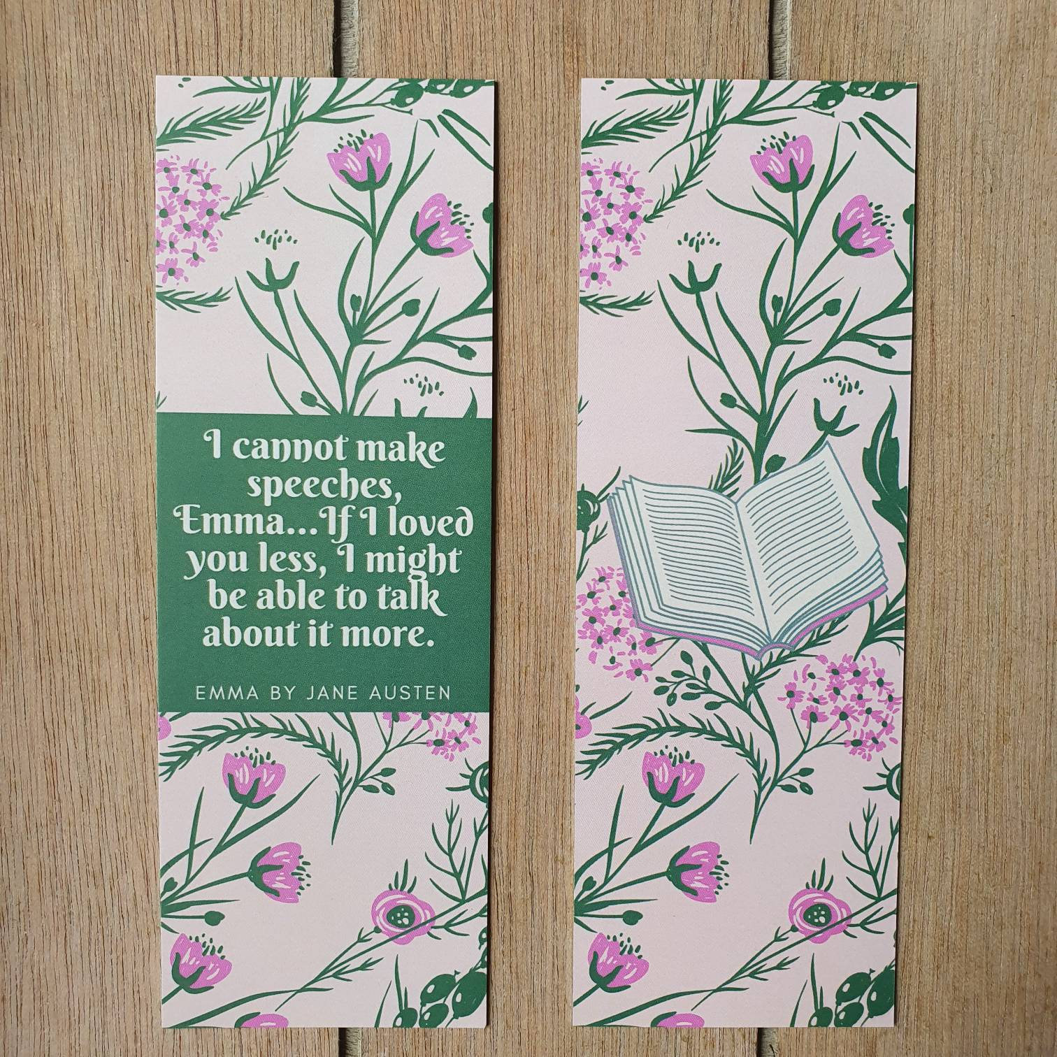 Emma Bookmark Jane Austen Reading Gift Book Gift | Etsy