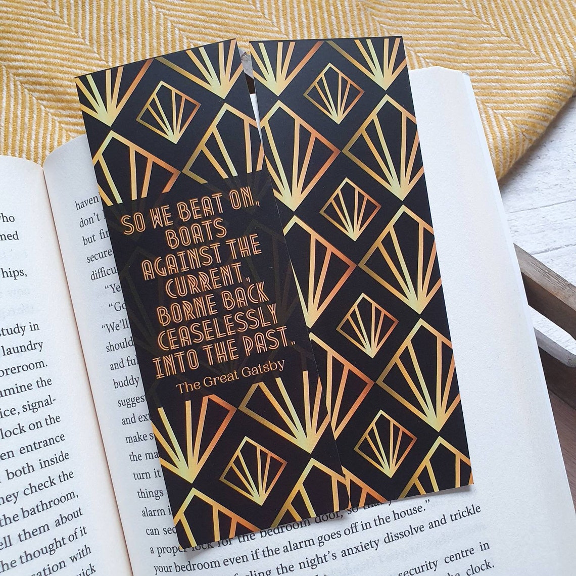 The Great Gatsby Inspired Bookmark | F Scott Fitzgerald | Reading Gift ...