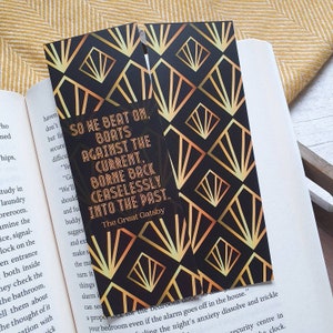The Great Gatsby Inspired Bookmark | F Scott Fitzgerald | Reading Gift ...