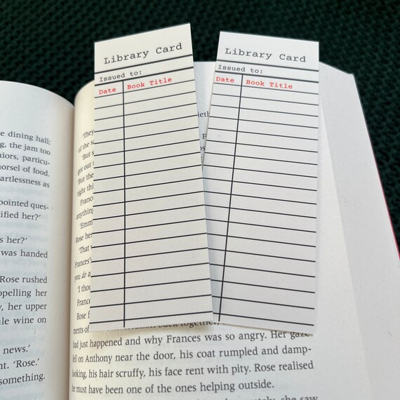 Tarjeta De Libro De La Biblioteca