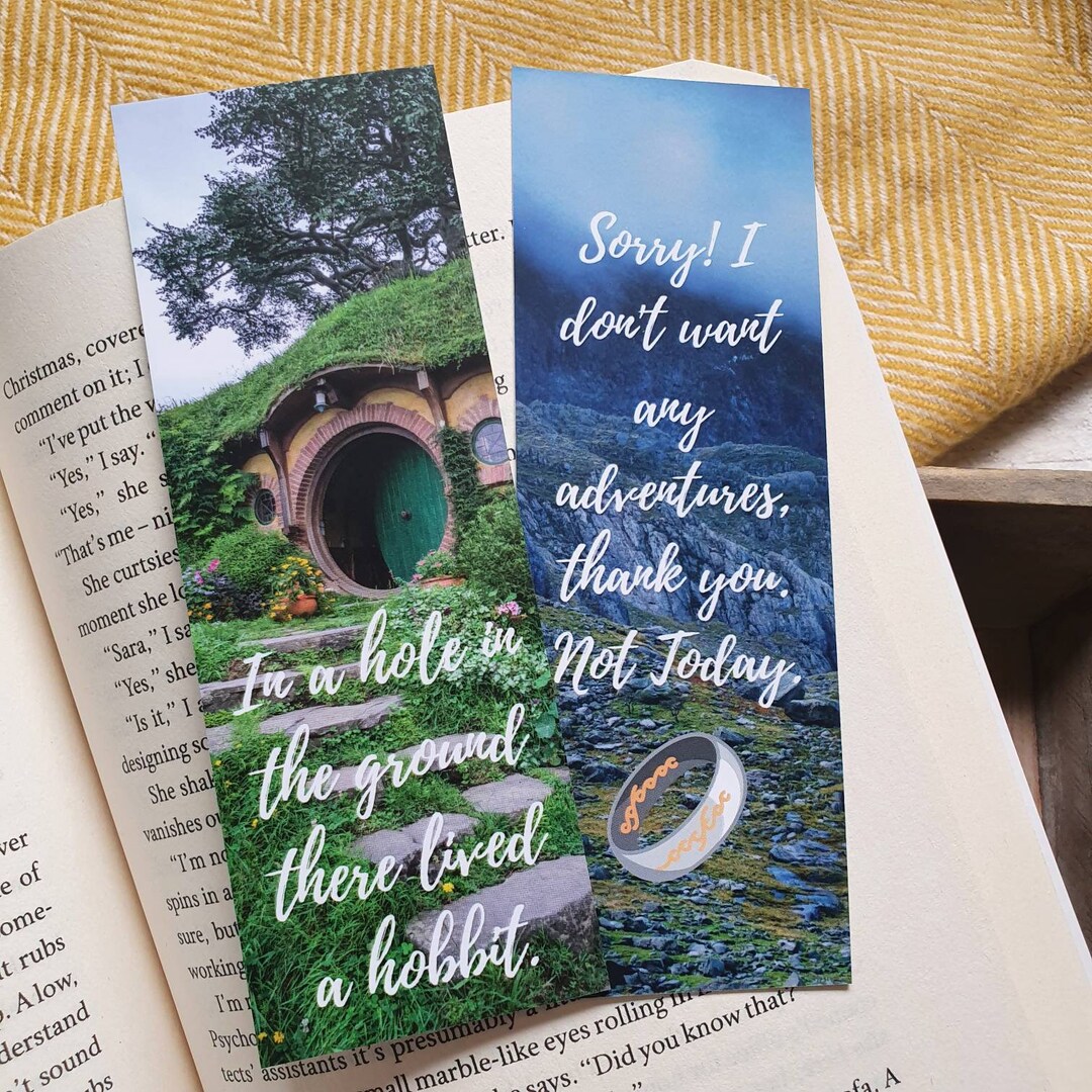 The Hobbit Bookmark | Reading Gift | Book Gift | LOTR | Fantasy Fiction ...