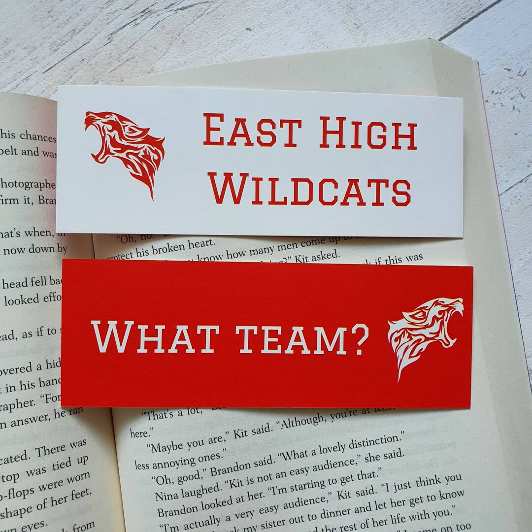HSM Inspired Bookmark | Reading Gift | Book Gift | Musical Gift ...